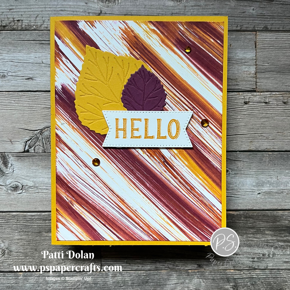 Three Autumn Cards using the Baby Wipe Technique — P.S. Paper Crafts
