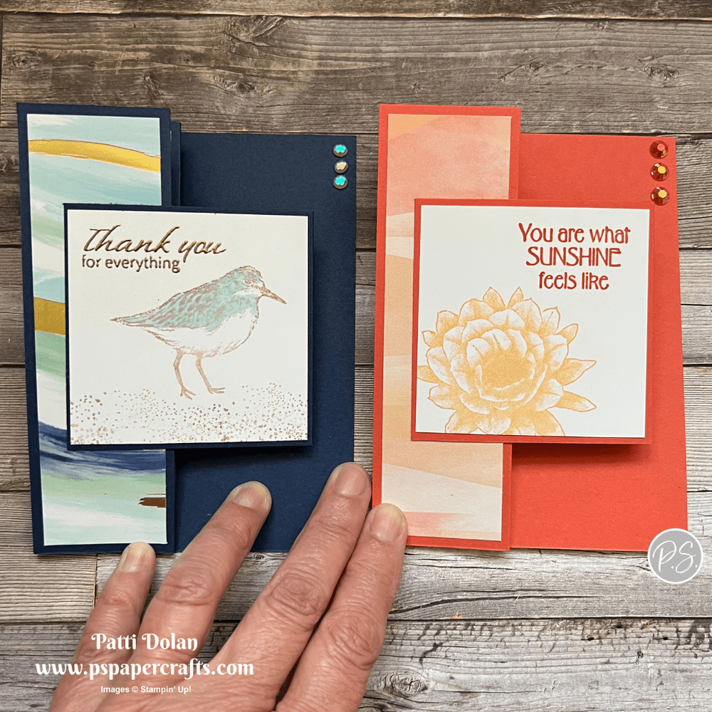 W-V Fun Fold Cards — P.S. Paper Crafts