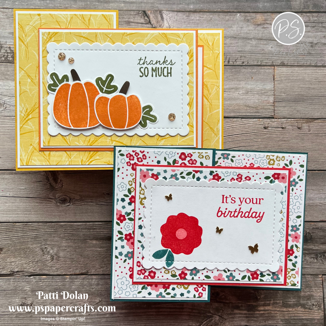 Easy Double Z Fold Cards — P.S. Paper Crafts