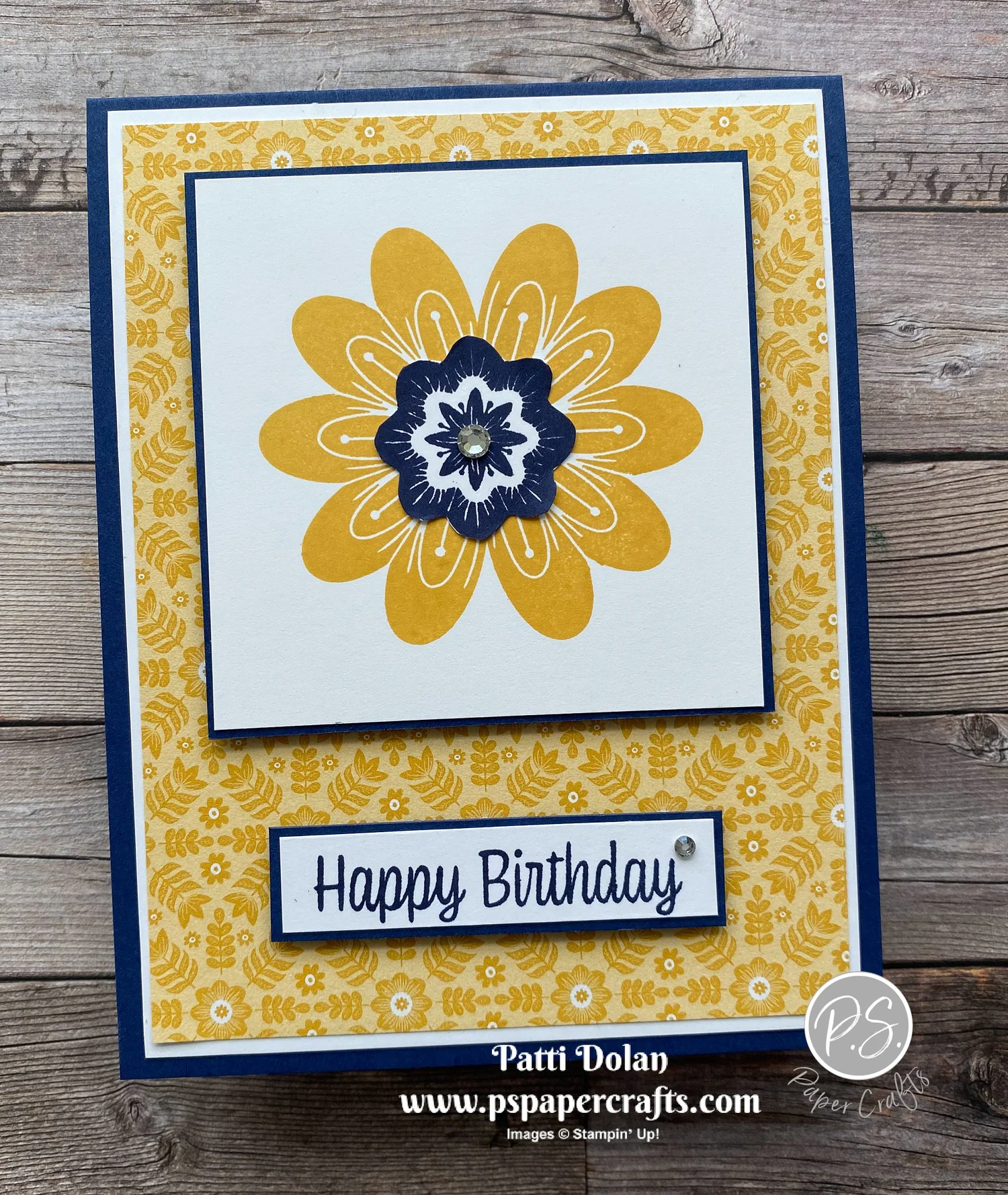 In Symmetry Birthday Card — P.S. Paper Crafts