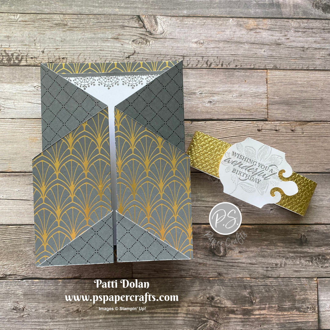Elegant Double Gate Fold Card — P.S. Paper Crafts