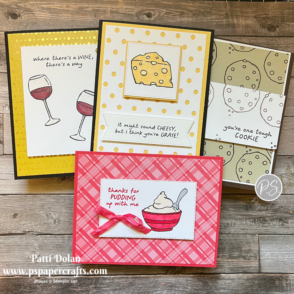 Four Fun and Cheesy Cards — P.S. Paper Crafts