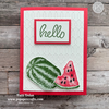 Fun Watercolor Melon Card — P.S. Paper Crafts