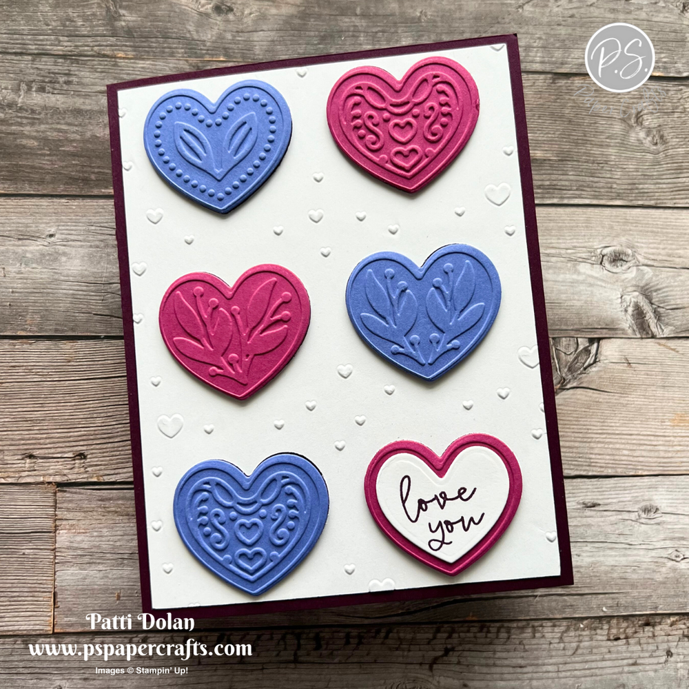 Adoring Hearts Valentine's Day Card — P.S. Paper Crafts