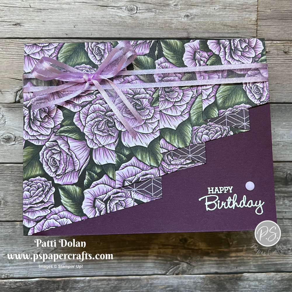 Gorgeous Drapery Fold Card — P.S. Paper Crafts