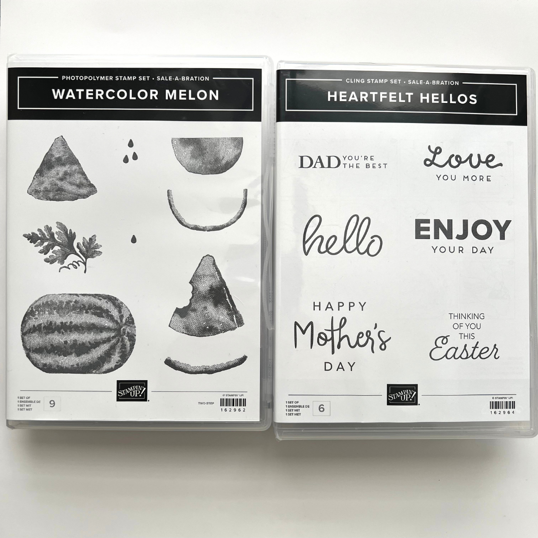 Fun Watercolor Melon Card — P.S. Paper Crafts