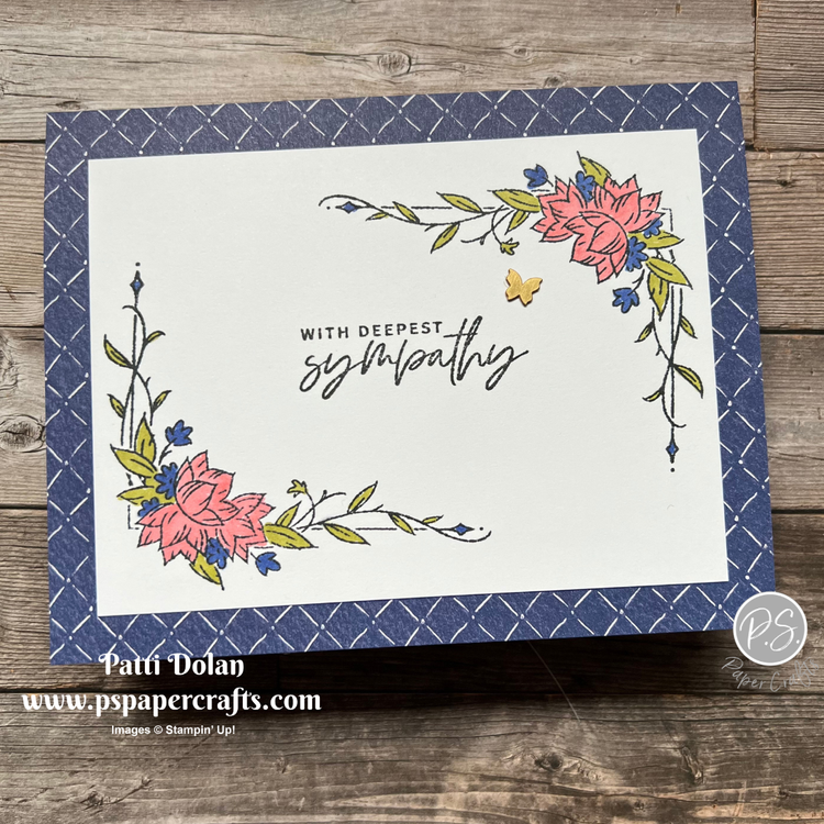 Simple Sympathy Card using Decorative Borders — P.S. Paper Crafts