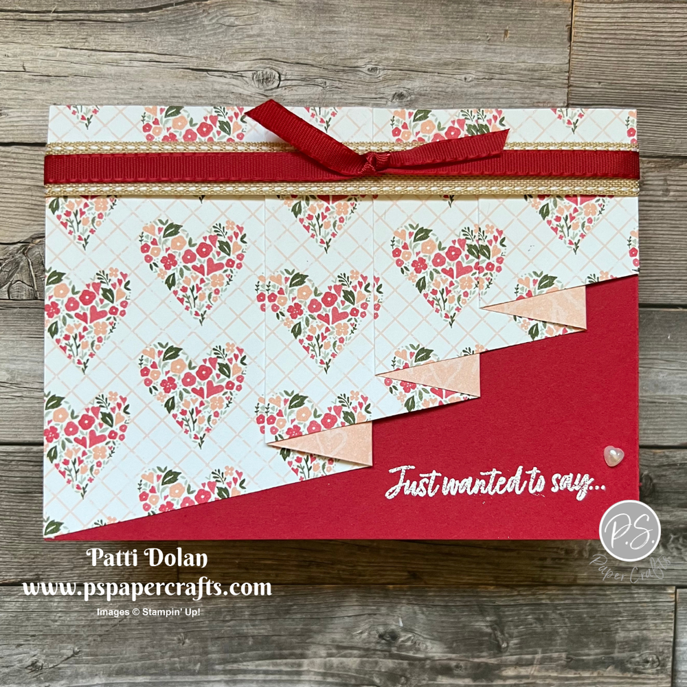 Gorgeous Drapery Fold Card — P.S. Paper Crafts