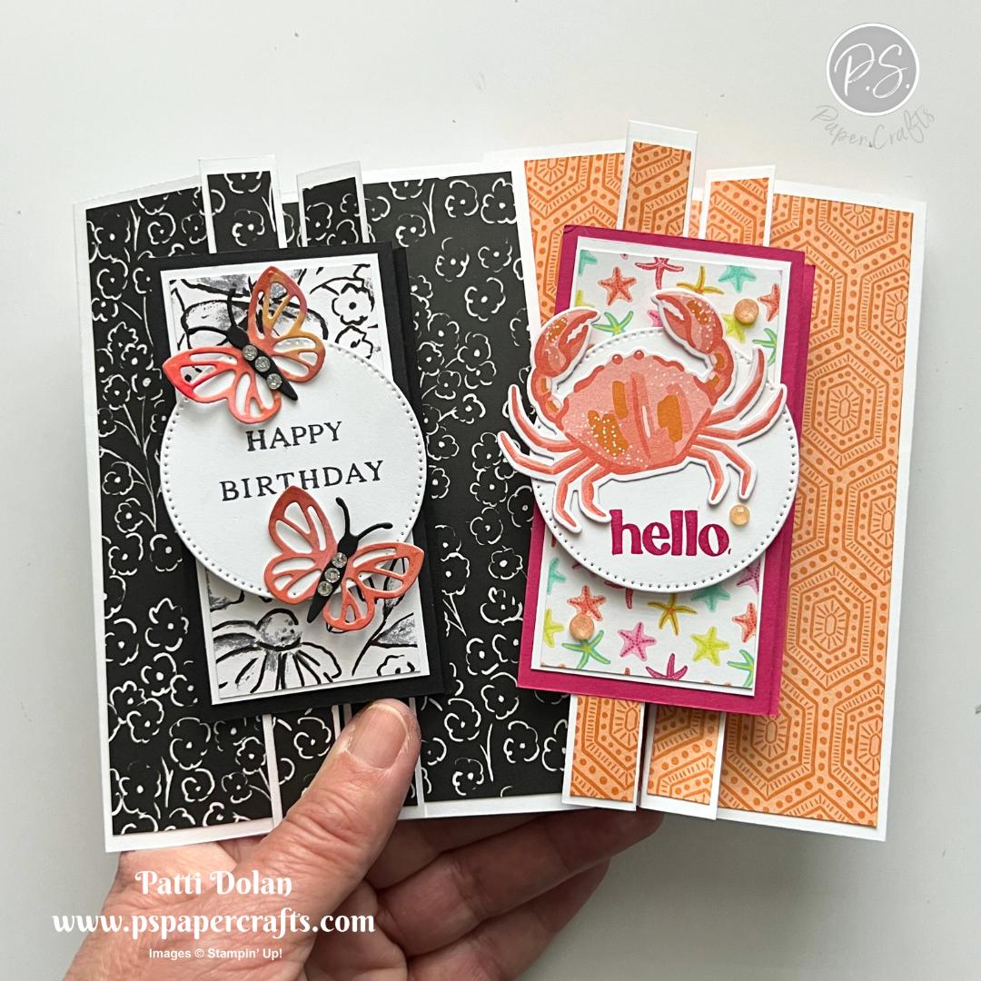 Winged Gate Fold Cards — P.S. Paper Crafts