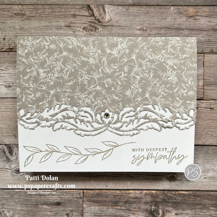 Elegant Borders Sympathy Card — P.S. Paper Crafts