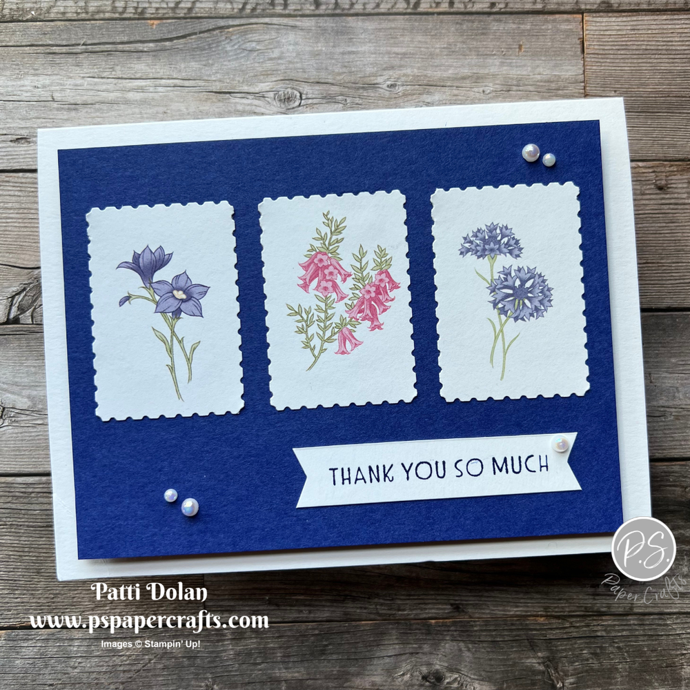 Wonderful World Postage Stamp Flowers — P.S. Paper Crafts
