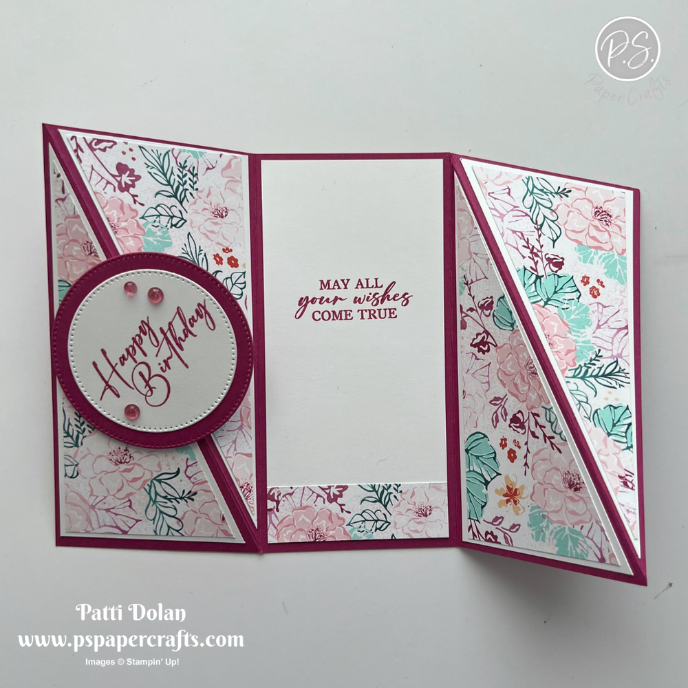 Diagonal Gate Fold Cards — P.S. Paper Crafts