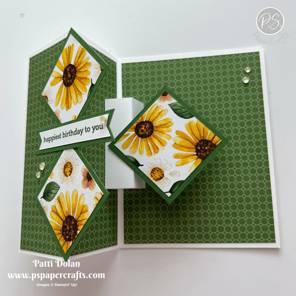 Diamond Pop Up Fun Fold Cards — P.S. Paper Crafts