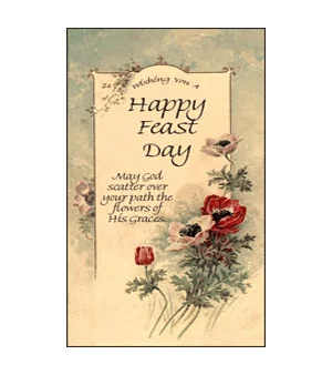 Happy Feast Day (FD-001) — Saints Galore Catholic Publishing