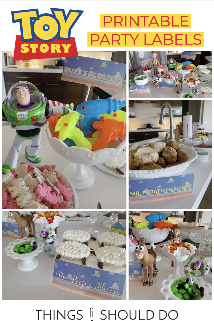 TOY STORY PARTY FOOD LABELS — Things I Should Do