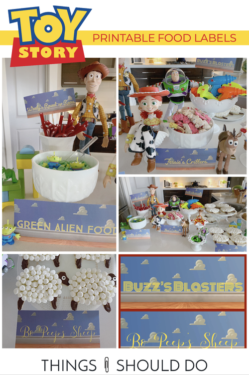 TOY STORY PARTY FOOD LABELS — Things I Should Do