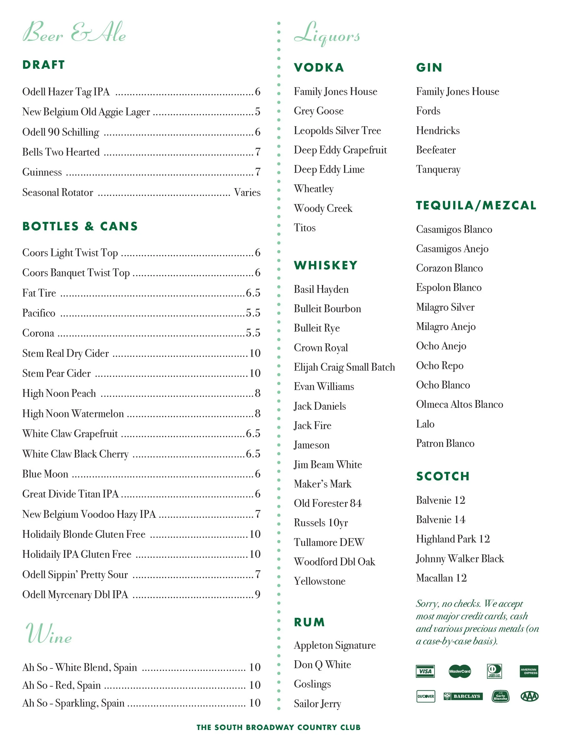 Tennyson + Crow's Nest — South Broadway Country Club