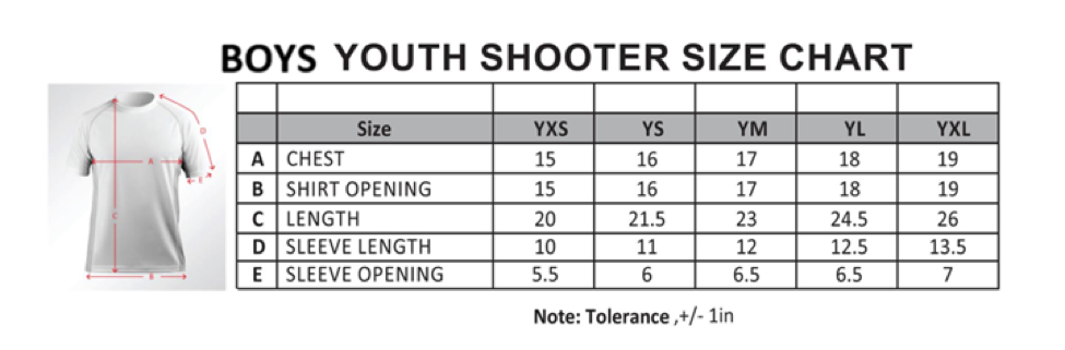 Sizing Charts (Click to Enlarge) — Savage TeamWear