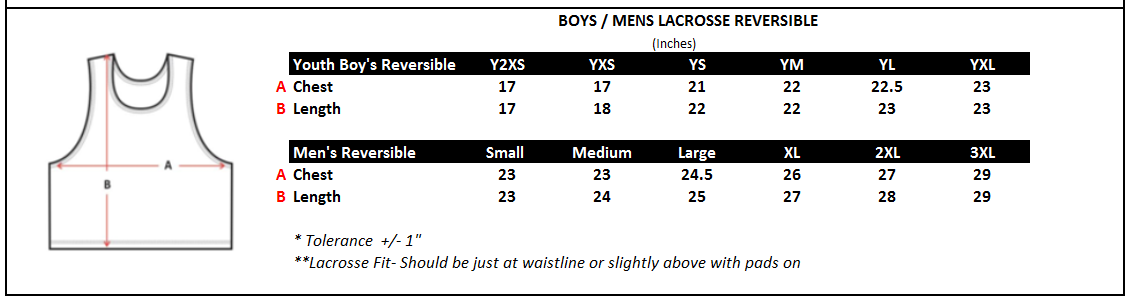 Sizing Charts (Click to Enlarge) — Savage TeamWear
