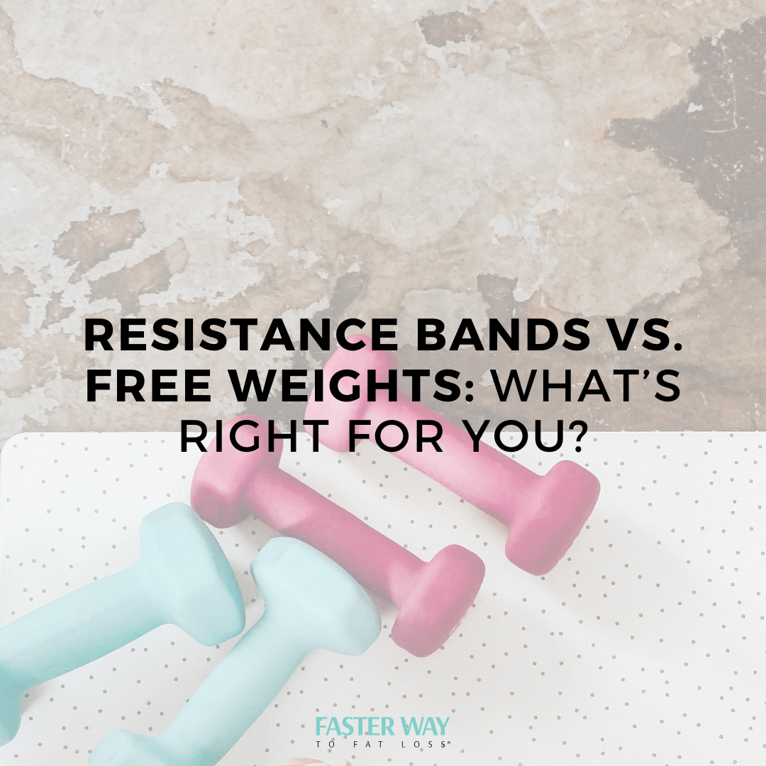Resistance Bands vs. Free Weights: What’s Right for You? — FASTer Way ...