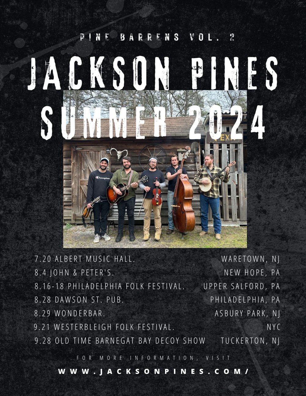 SHOWS/BOOKING — Jackson Pines