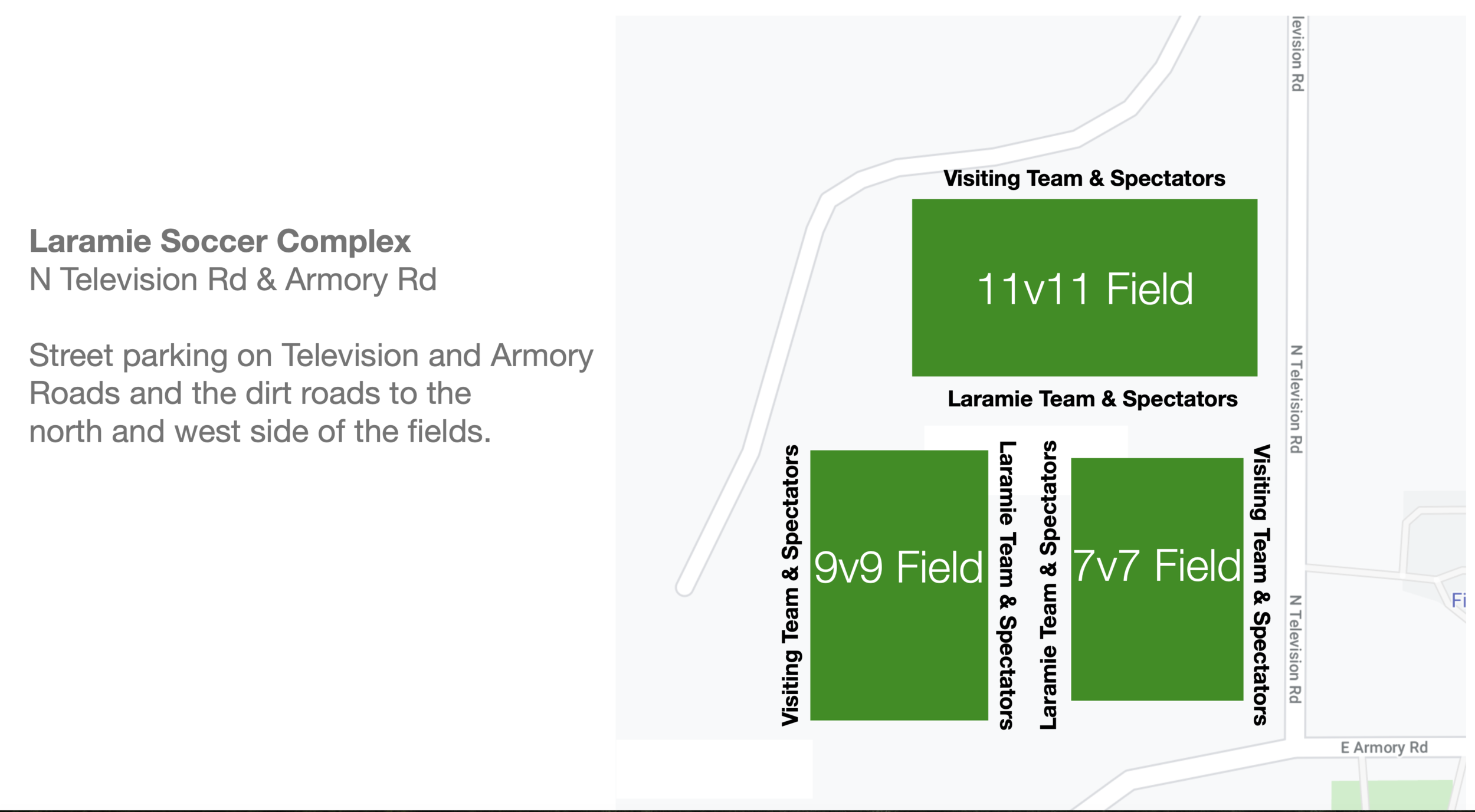 Field Maps — Laramie Soccer Club