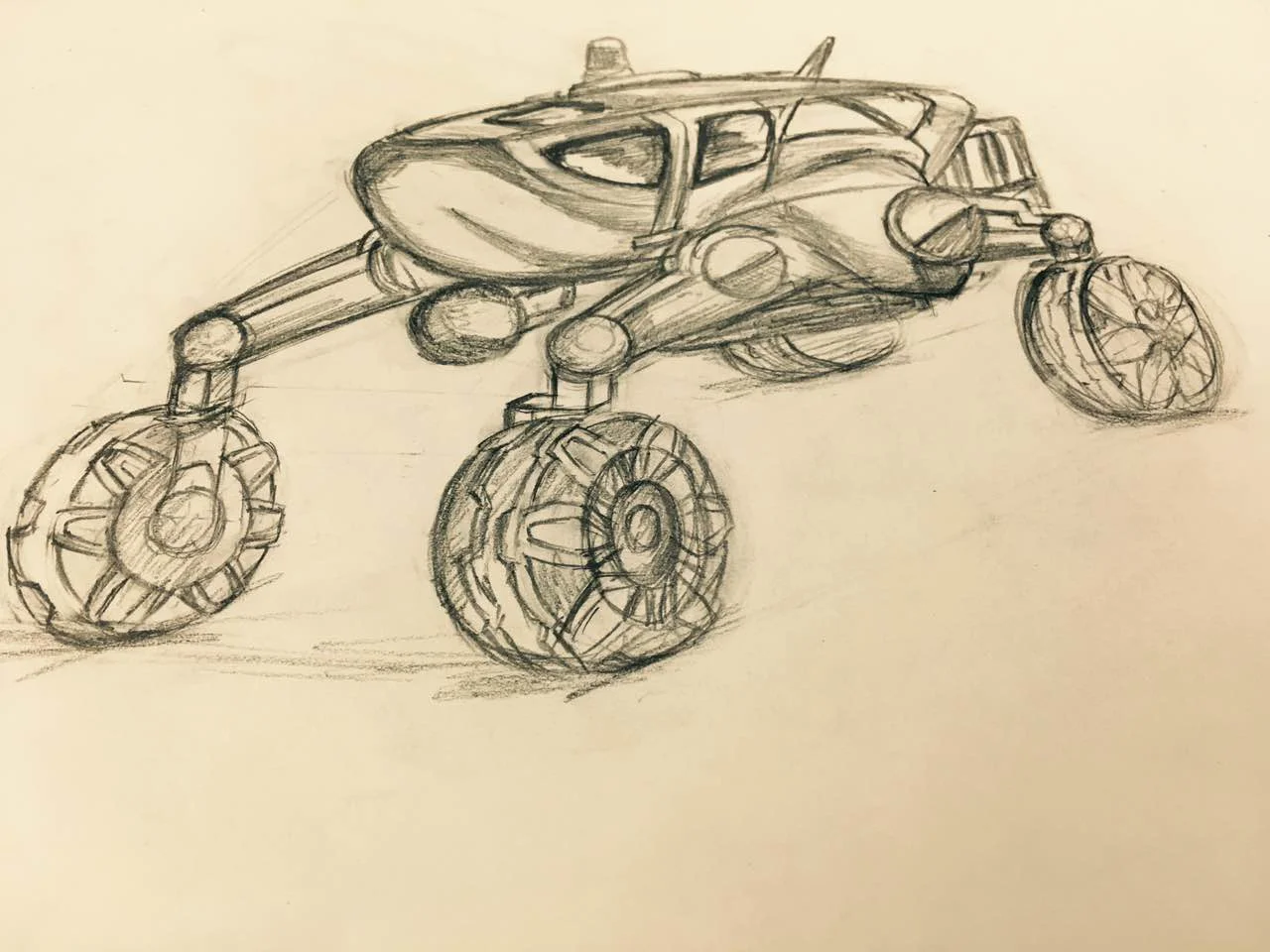 Space Vehicle Sketch — YUNTIAN ZANG