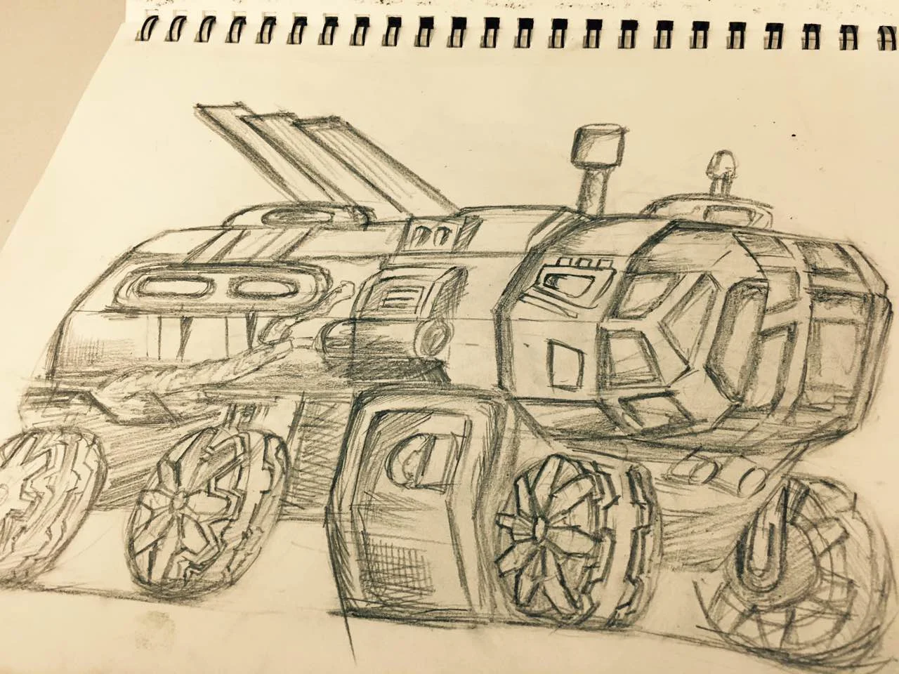 Space Vehicle Sketch — YUNTIAN ZANG