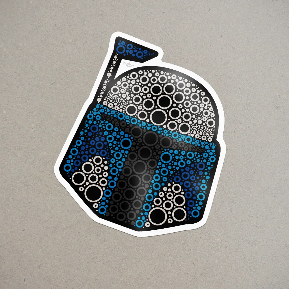 Jango Fett Helmet Decal