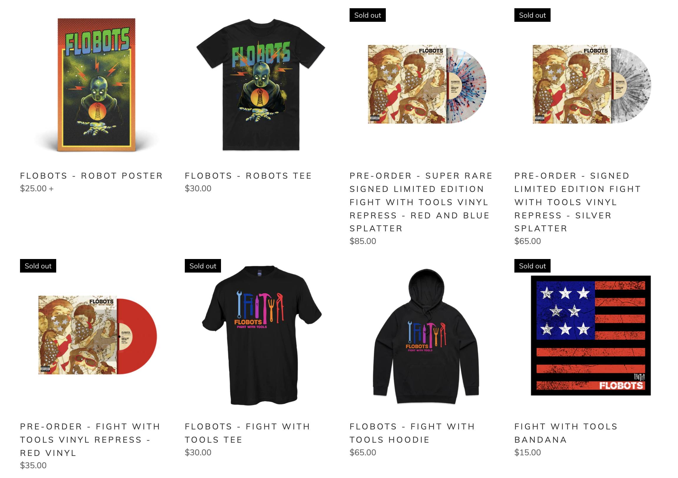MERCH — Flobots