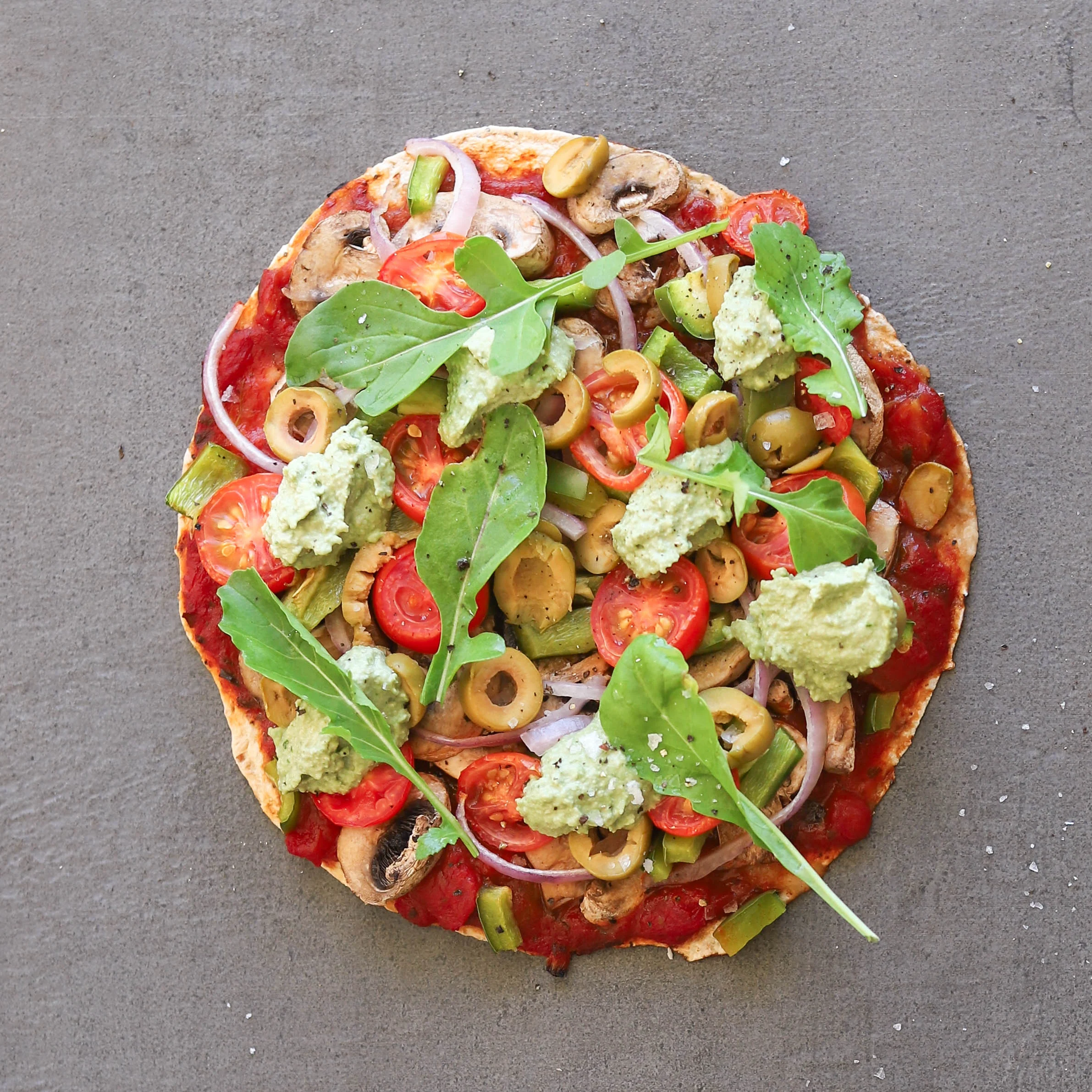 Quick wrap pizza — The Green Dietitian