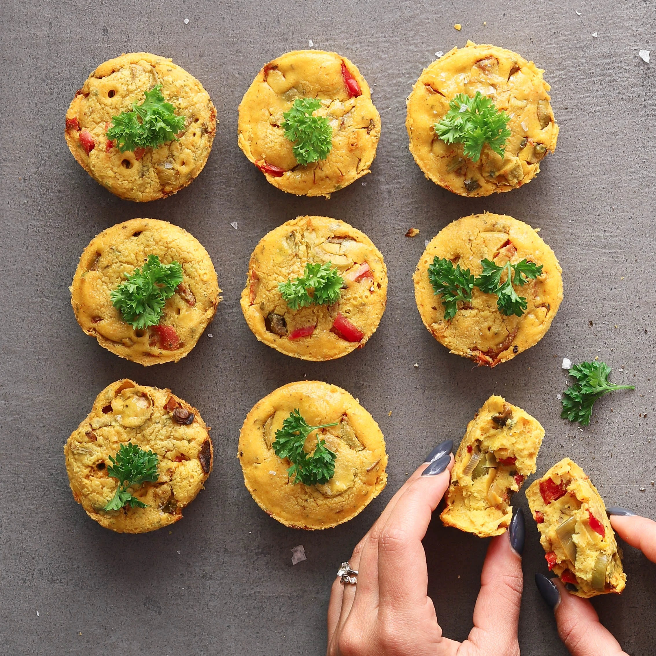 Savoury Chickpea Muffins — The Green Dietitian