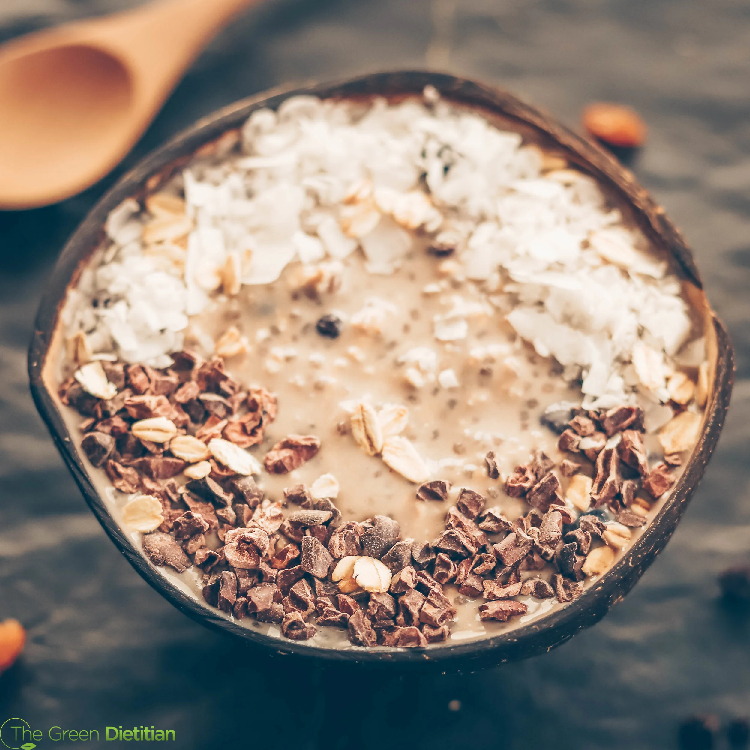 Choc Protein Overnight Oats — The Green Dietitian