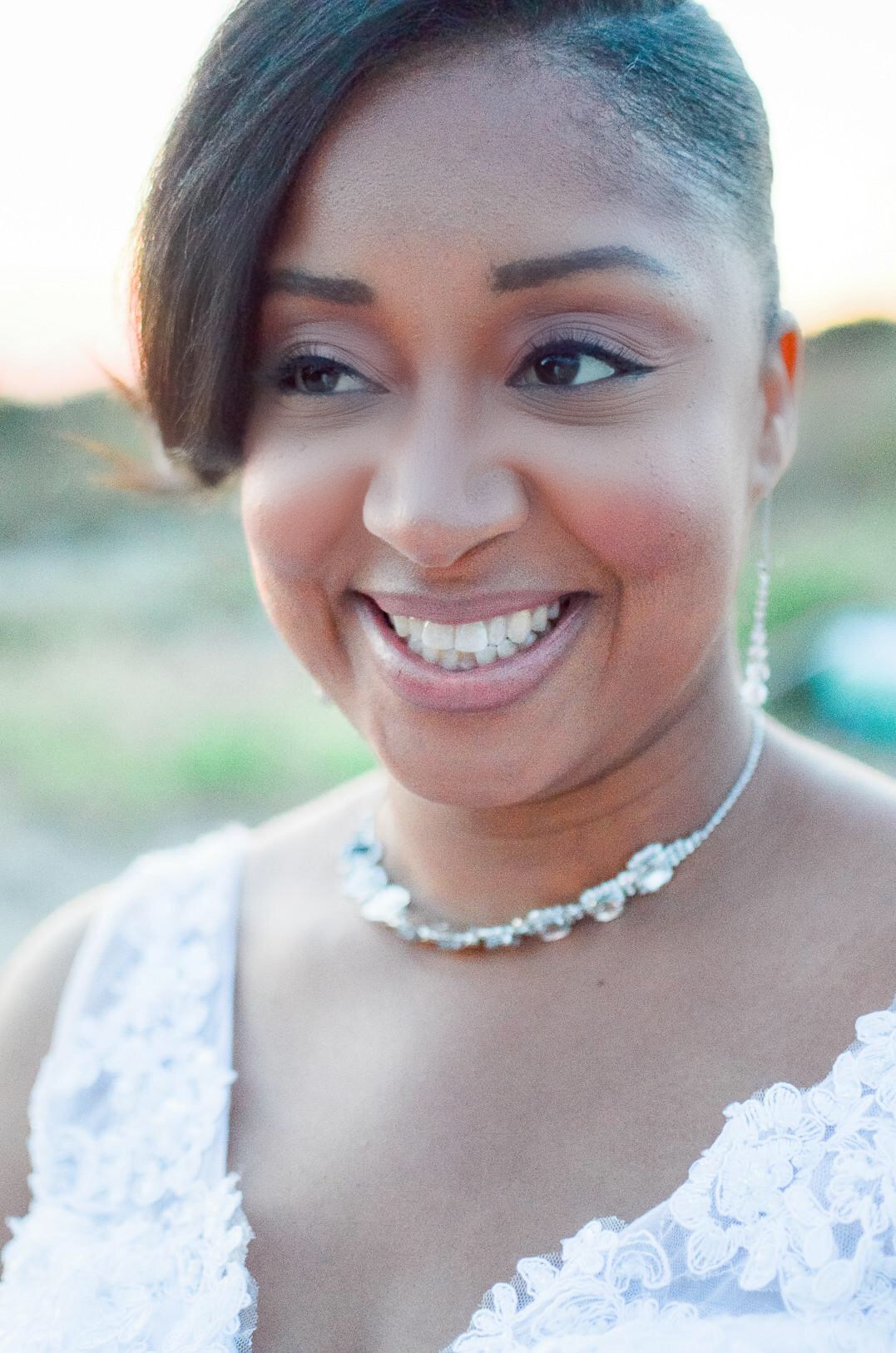 Natural African American Bridal Makeup