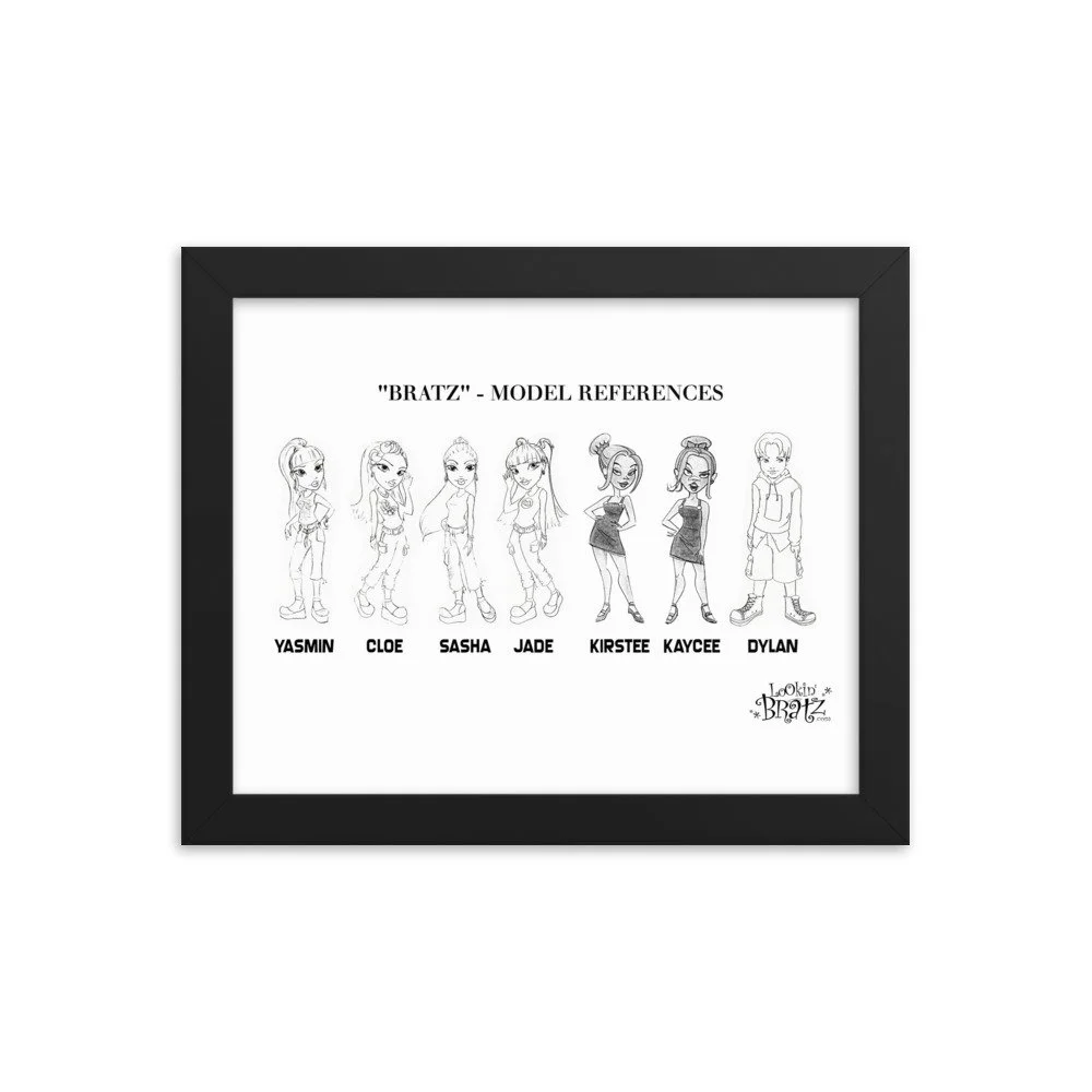 Lookin' Bratz Animation Archivez Model References Framed Matte Poster ...