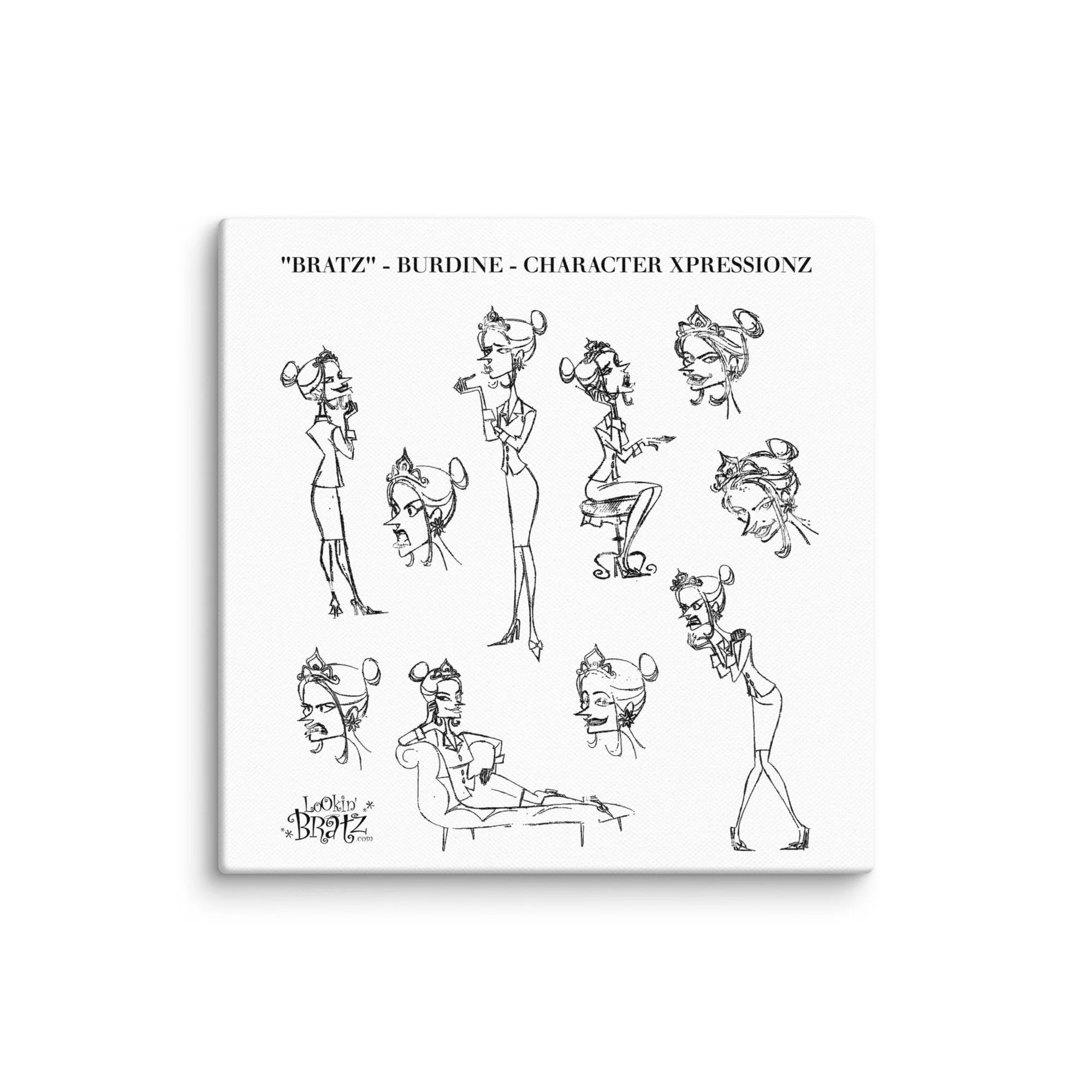 Lookin' Bratz Animation Archivez Burdine Character Xpressionz Canvas ...