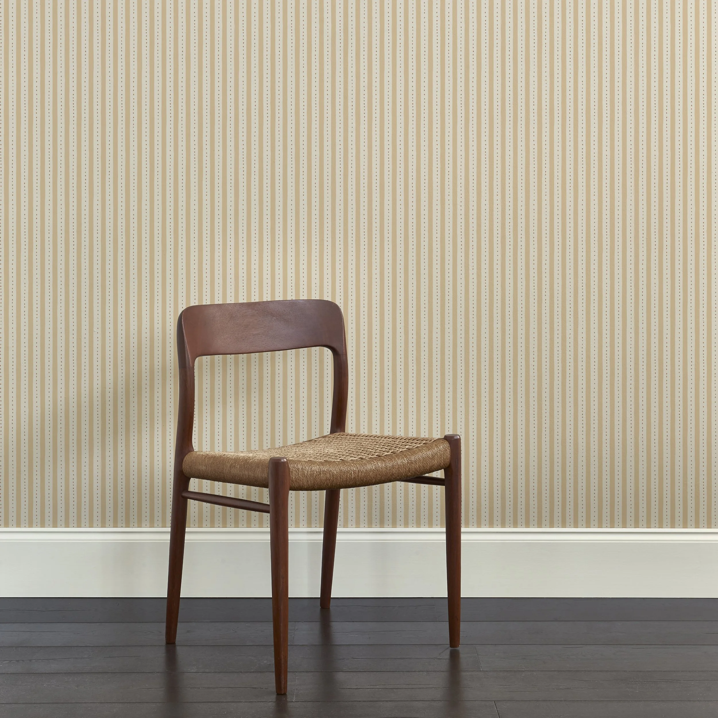 Dotty Stripe Wallpaper - Sage — Imogen Heath Interiors