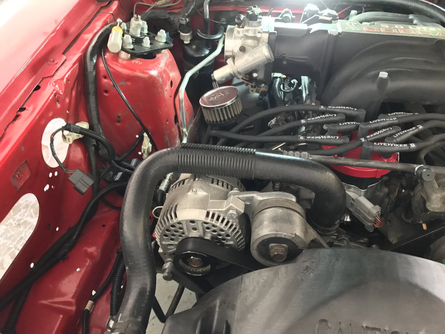 Mustang Engine Bay Wire Tuck