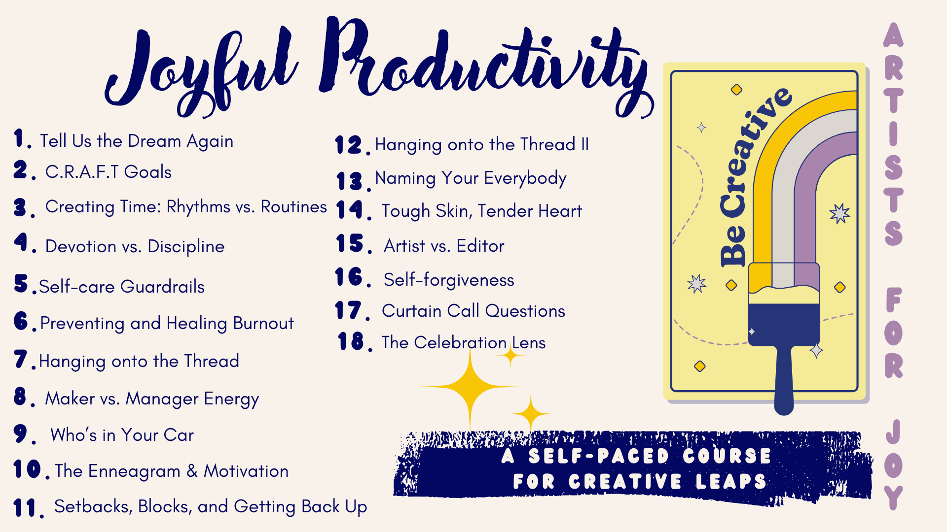 Creative Leap Mastermind — Artists for Joy