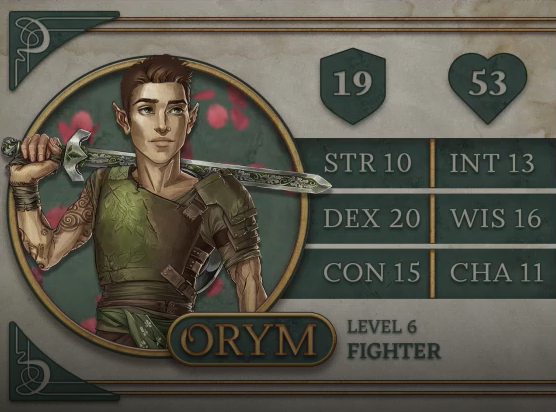 Character Levels - Orym — CritRoleStats
