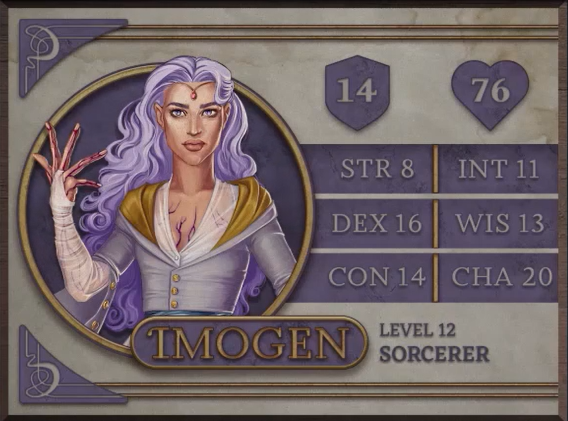 Character Levels - Imogen — CritRoleStats