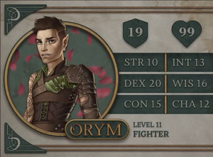 Character Levels - Orym — CritRoleStats