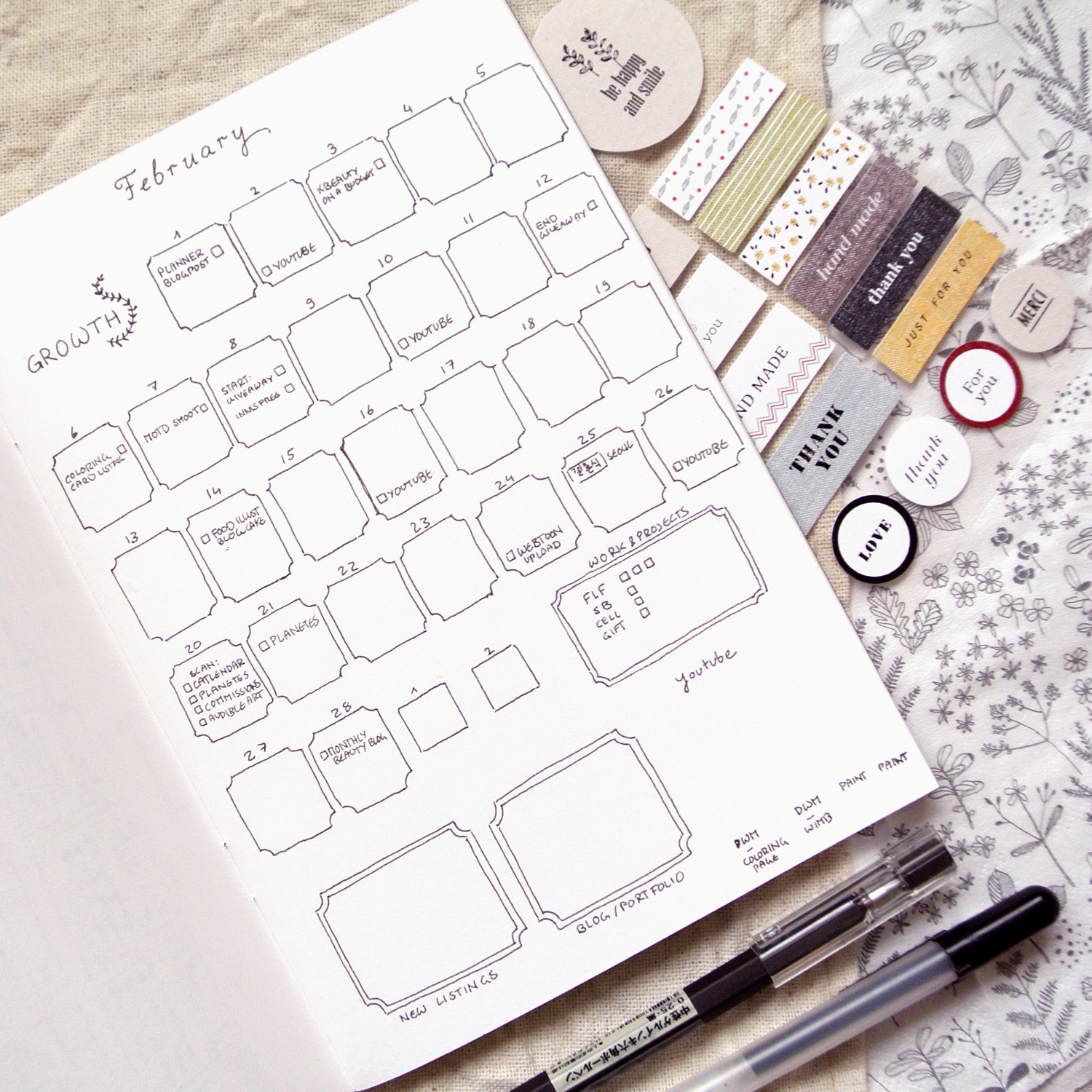 Planner Setup of an Illustrator - Journals and Sketchbooks — Evelyne ...