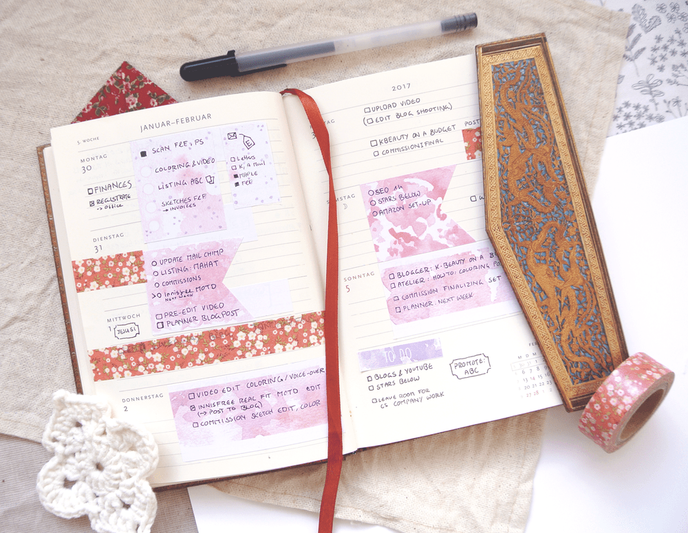 Planner Setup of an Illustrator - Journals and Sketchbooks — Evelyne ...