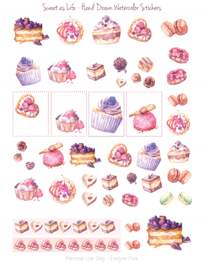 Making Of : How I Create My Planner Stickers in Watercolor — Evelyne ...