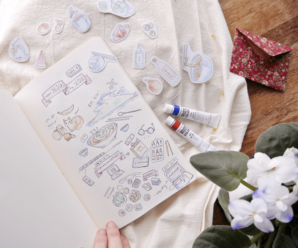4 Days in Seoul - Diary Drawings & Life in Korea — Evelyne Park | Art