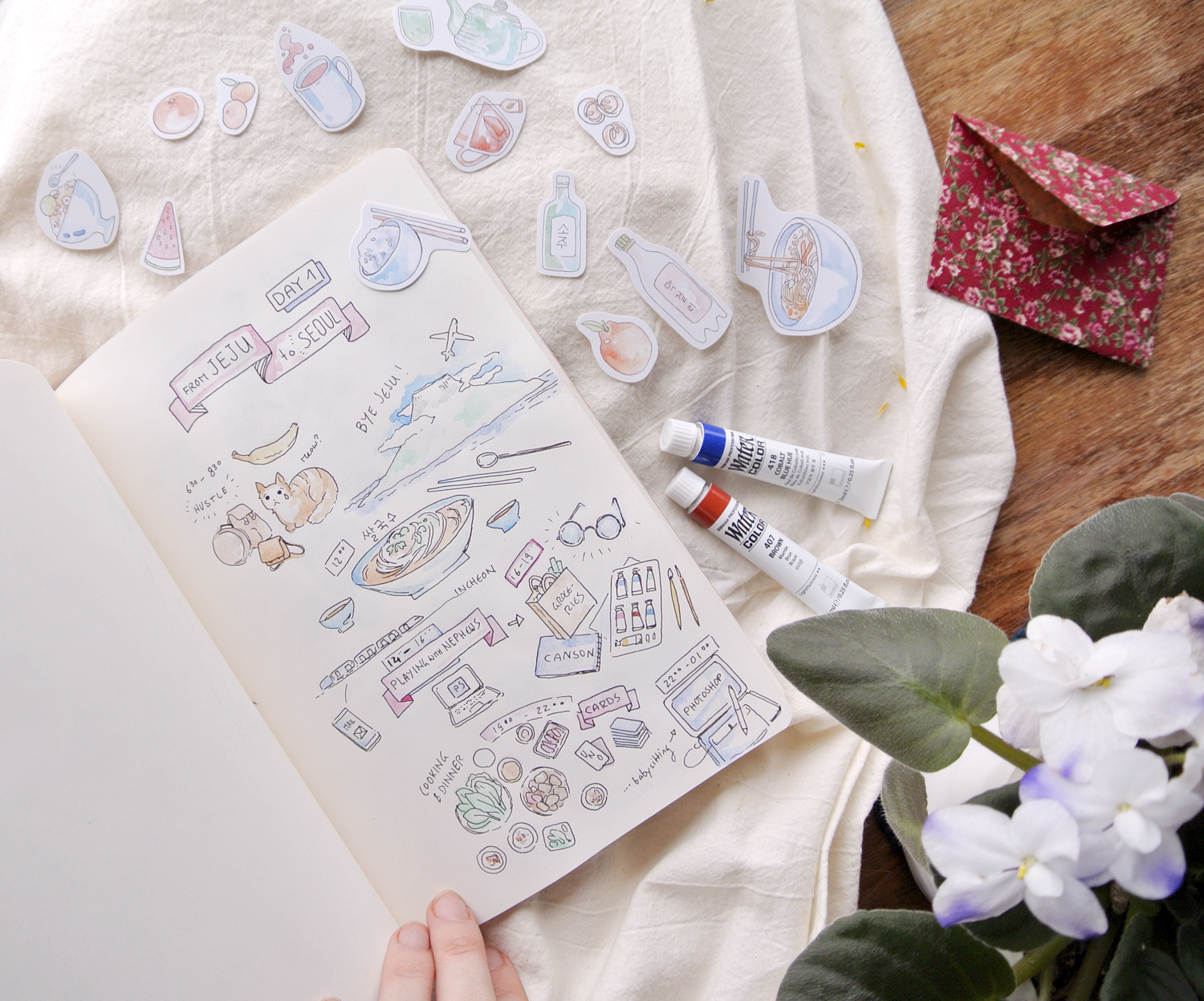 4 Days in Seoul - Diary Drawings & Life in Korea — Evelyne Park | Art