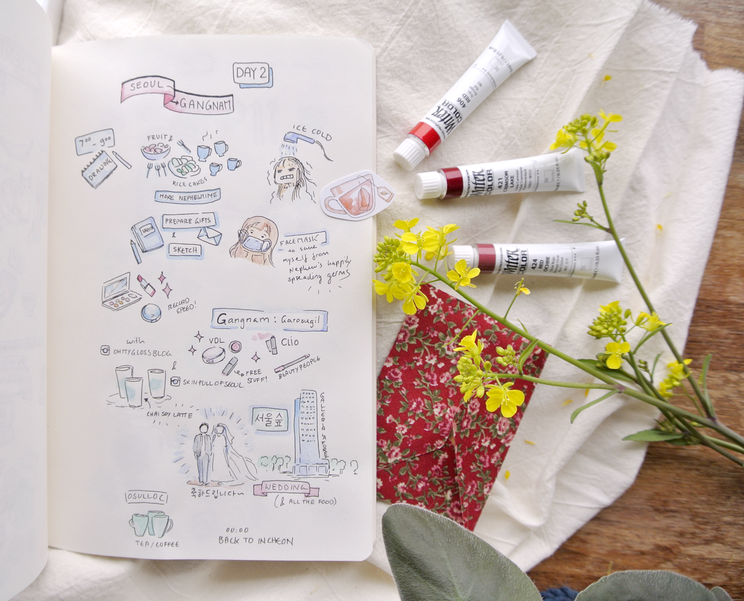 4 Days in Seoul - Diary Drawings & Life in Korea — Evelyne Park | Art