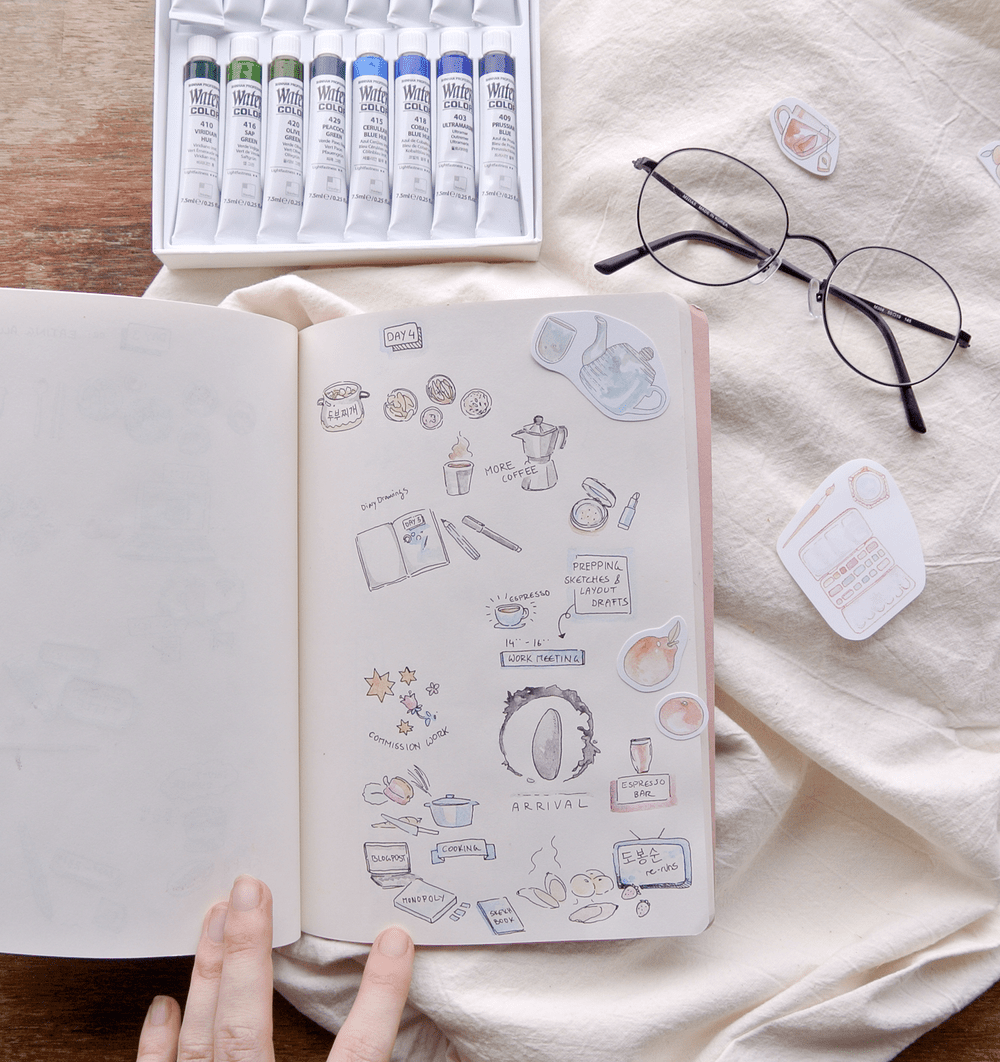 4 Days in Seoul - Diary Drawings & Life in Korea — Evelyne Park | Art