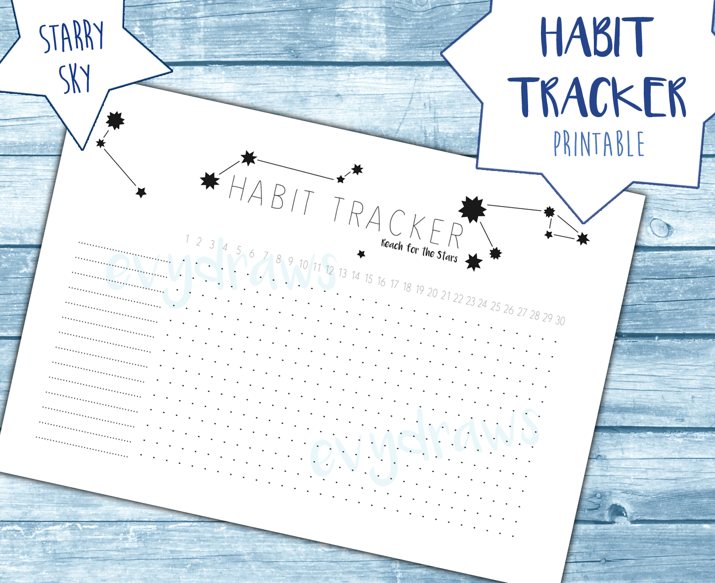 Bullet Journal: Monthly Progress & Minimalist Doodles — evydraws